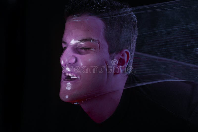 Plastic man face abstract stock image. Image of fighting - 6959119