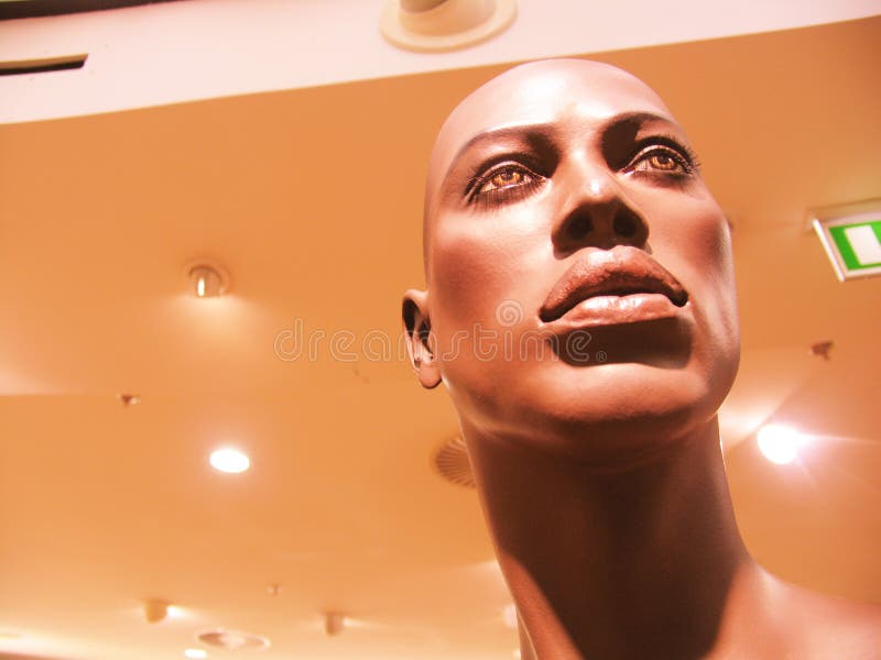 Plastic Mannequin Figure Isolated on Grey Stock Image - Image of simple ...