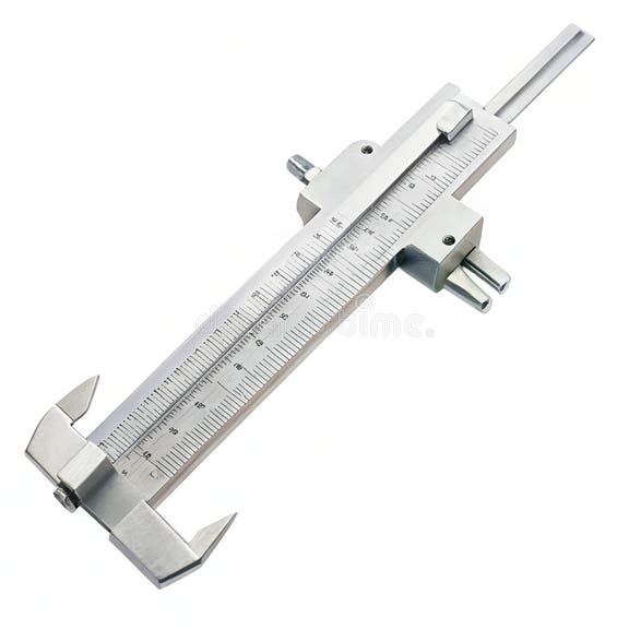 Plastic Measuring Caliper with Fine Adjustment Capabilities Stock ...