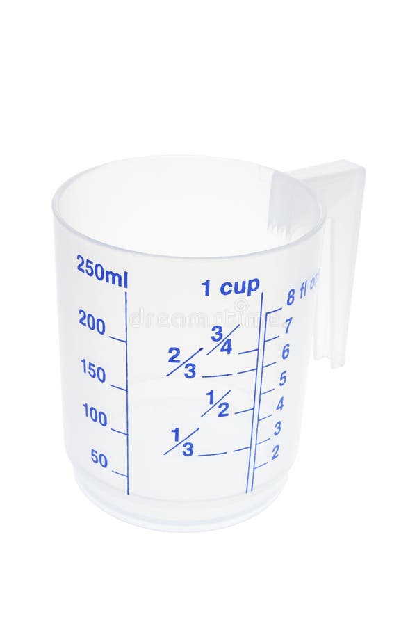 Plastic Measuring Cup stock image. Image of studio, quantity - 7485051