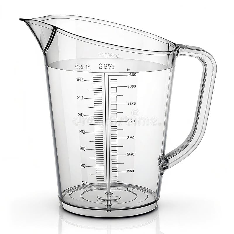 Plastic Measuring Pitcher with Spout PNG Stock Illustration ...