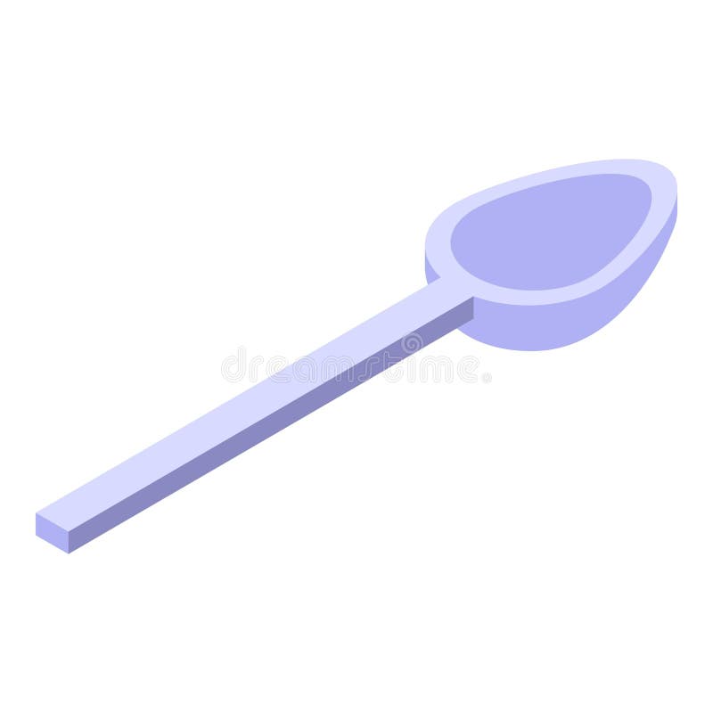 Plastic Measuring Spoon Lying on White Background Stock Illustration ...