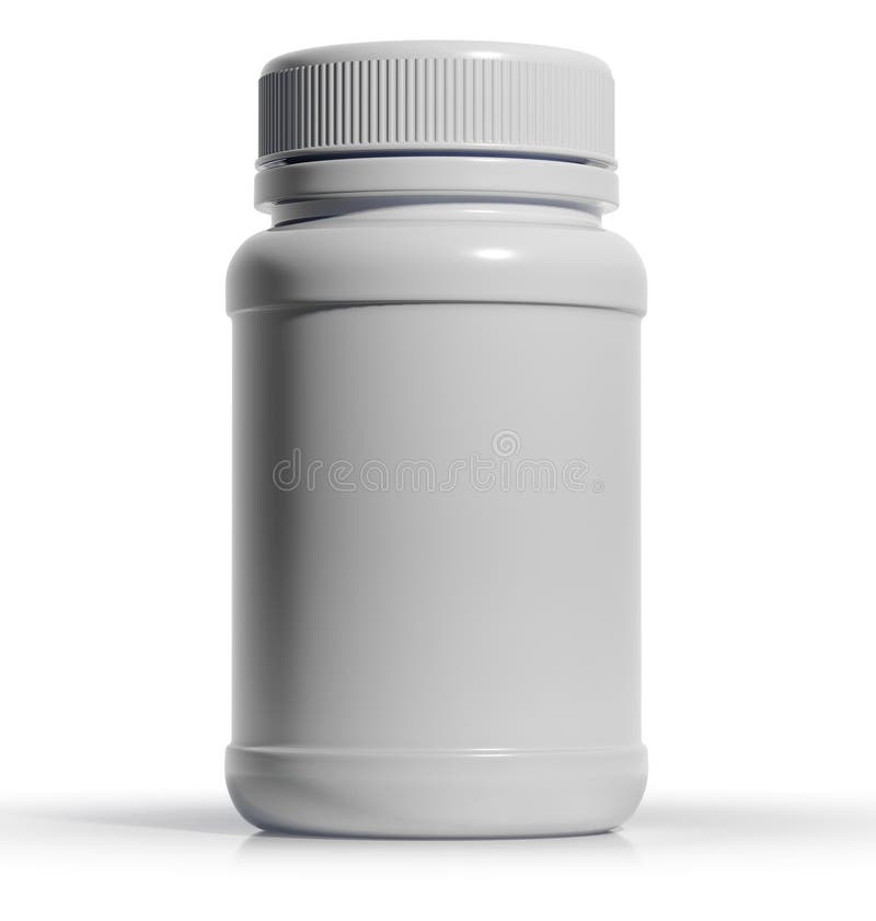 Plastic Medical Container for Pills or Capsules Stock Illustration ...