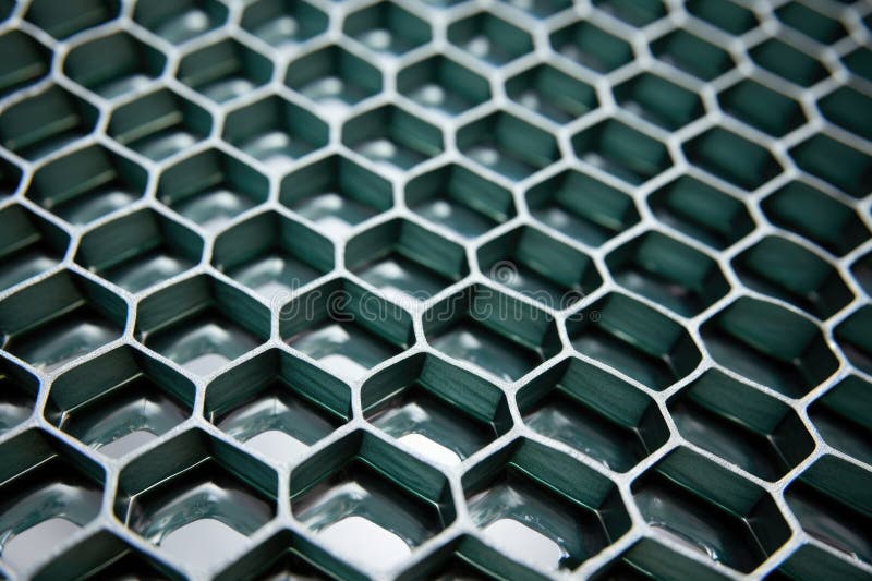 Plastic Mesh in a Hexagonal Pattern Stock Illustration - Illustration ...