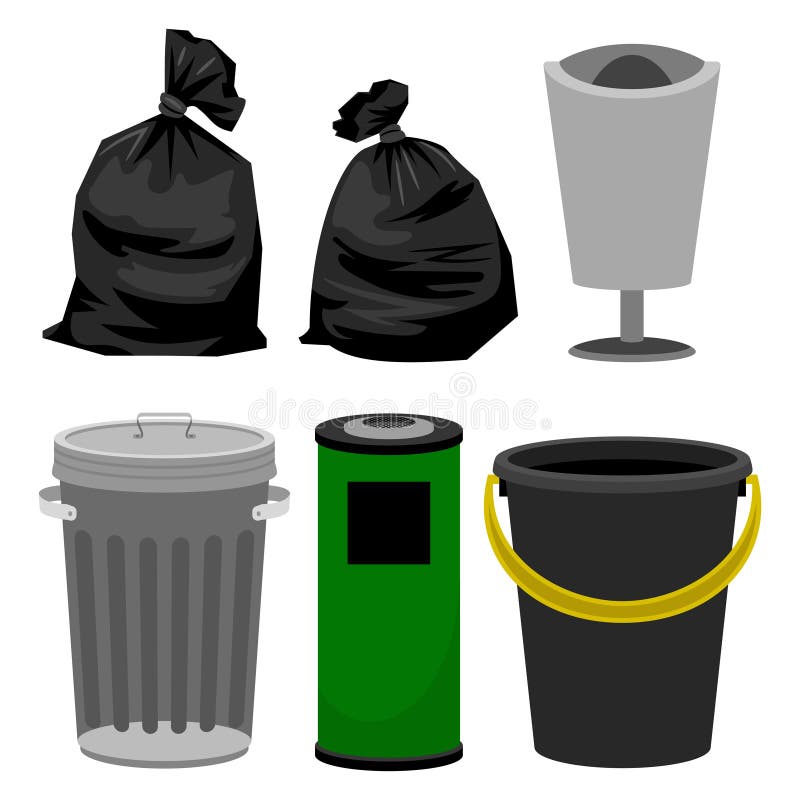 Cartoon Black Garbage Bags Stock Illustrations – 297 Cartoon Black ...