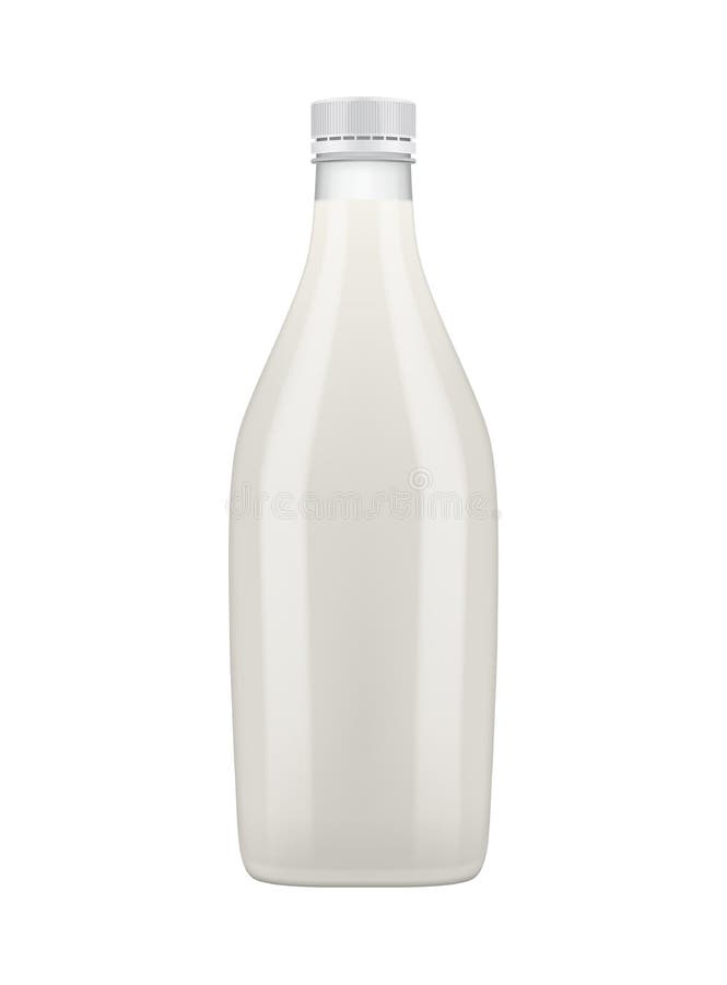 Plastic Milk Bottle Composition Stock Illustration - Illustration of ...