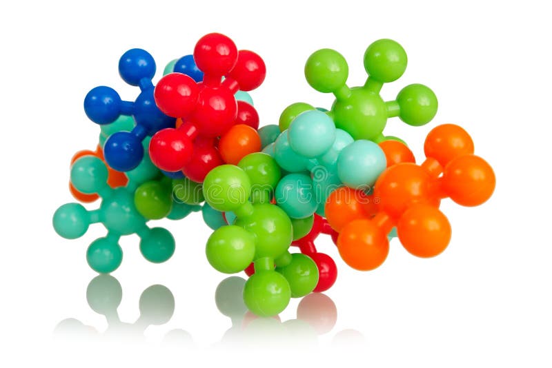 Plastic Model of Chemical Elements of Protein Molecules, Isolated on ...