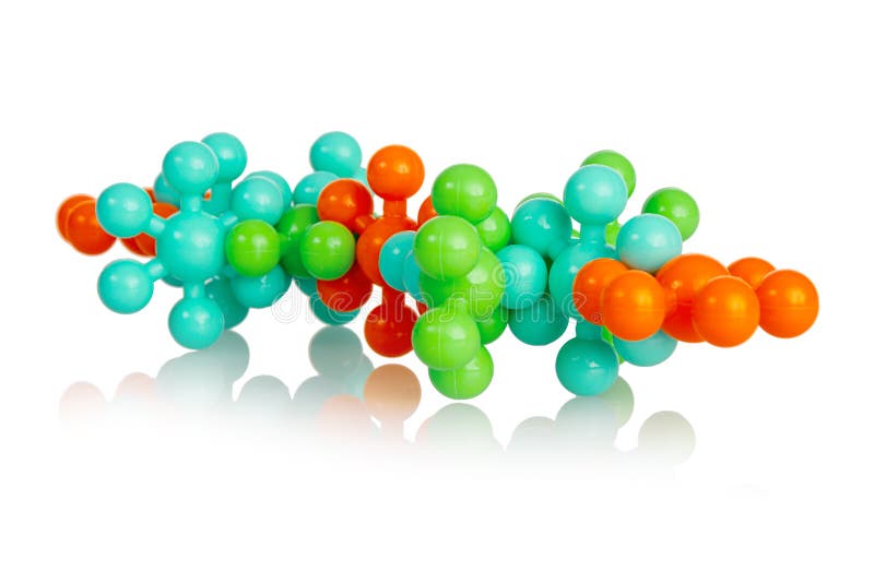 Plastic Model of Chemical Elements of Protein Molecules, Isolated on ...