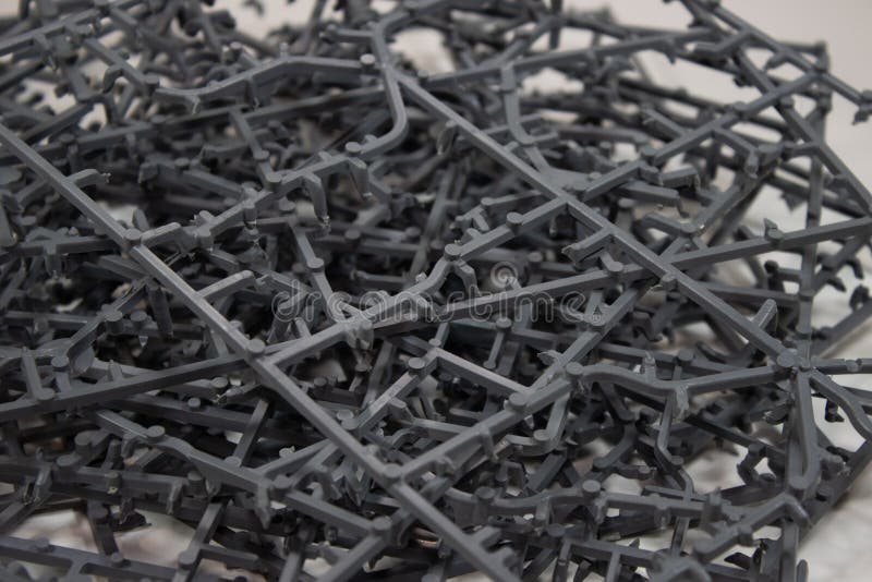 Plastic Model Kit Empty Trays Stock Image - Image of frame, diagram ...