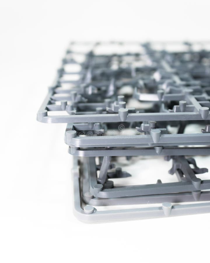 Plastic Model Kit Empty Trays Stock Photo - Image of component ...