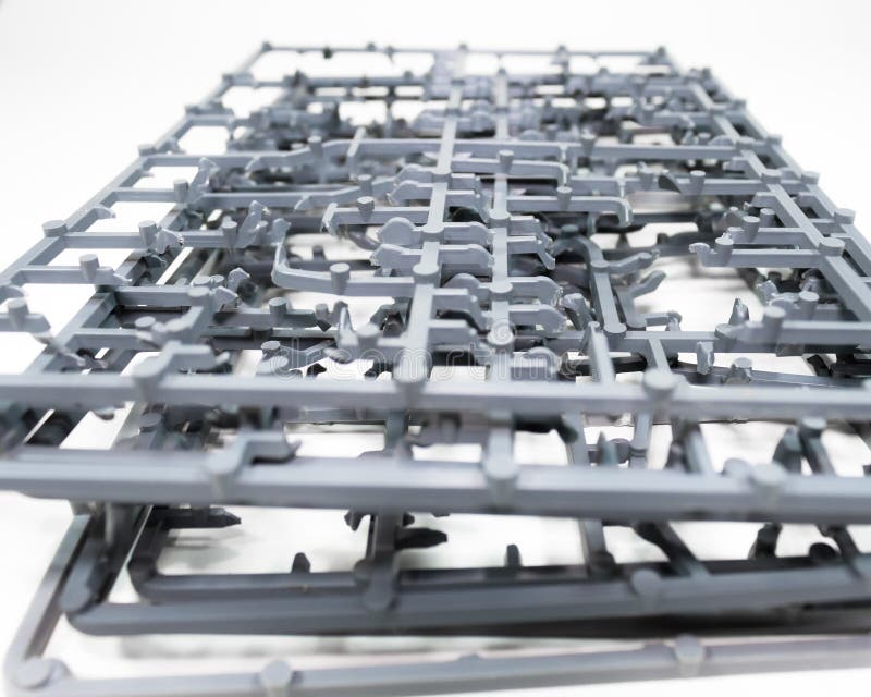Plastic Model Kit Empty Trays Stock Photo - Image of concept ...