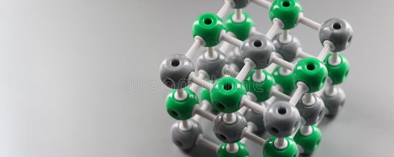 Plastic Model of a Molecule, Crystal Lattice of an Atom Stock Photo ...