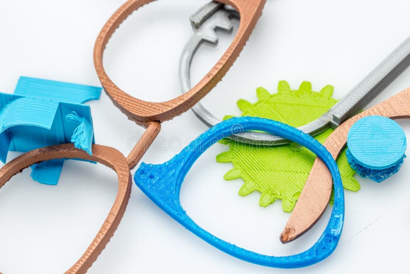 Plastic Models and Prototypes Stock Image - Image of models, printing ...