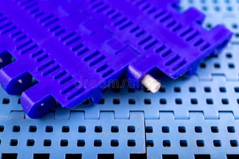 Plastic Modular Belt. Accessories for the Food Industry Stock Image ...