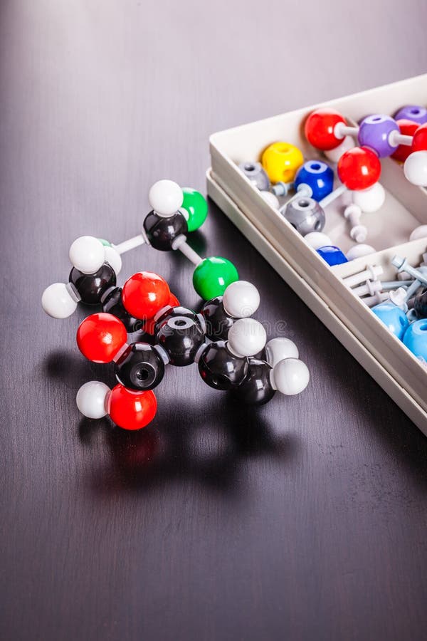 Plastic Molecule Structure Modeling Kit Stock Image - Image of modeling ...