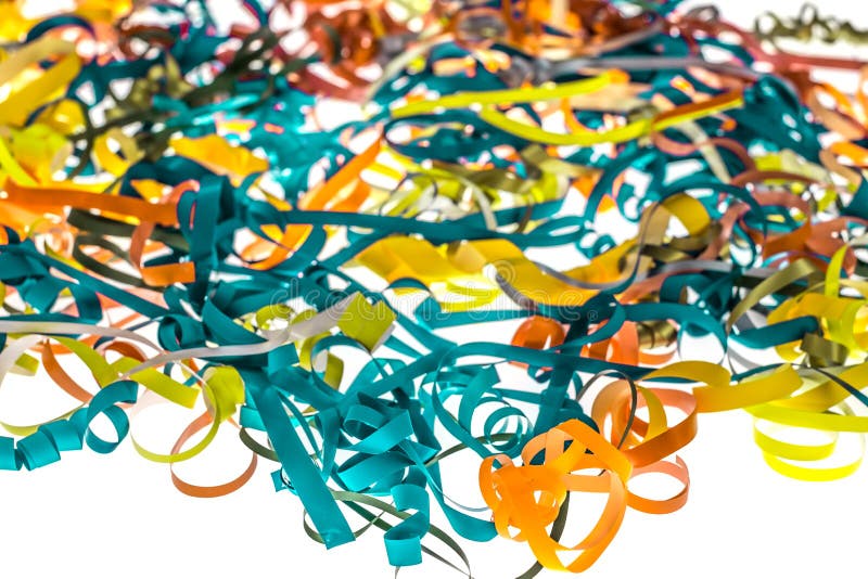 Plastic Multicolored Coiled Streamers, Stock Photo - Image of curl ...