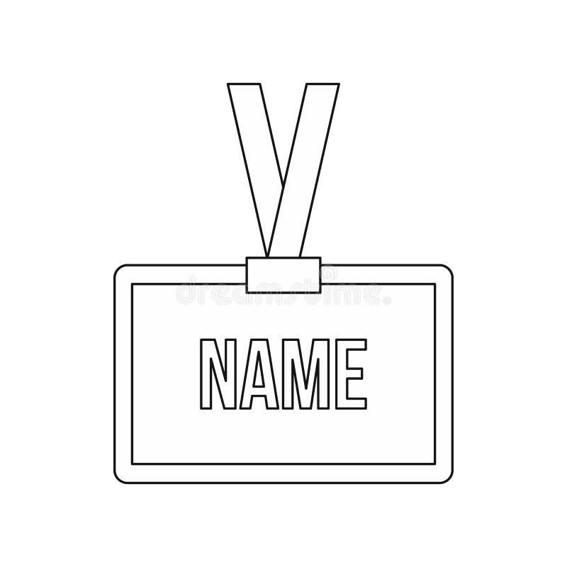 Name Tag Neck Strap Stock Illustrations – 291 Name Tag Neck Strap Stock ...