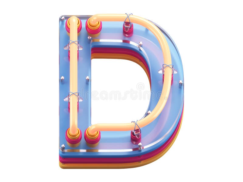D Neon Led Font Stock Illustrations – 43 D Neon Led Font Stock ...