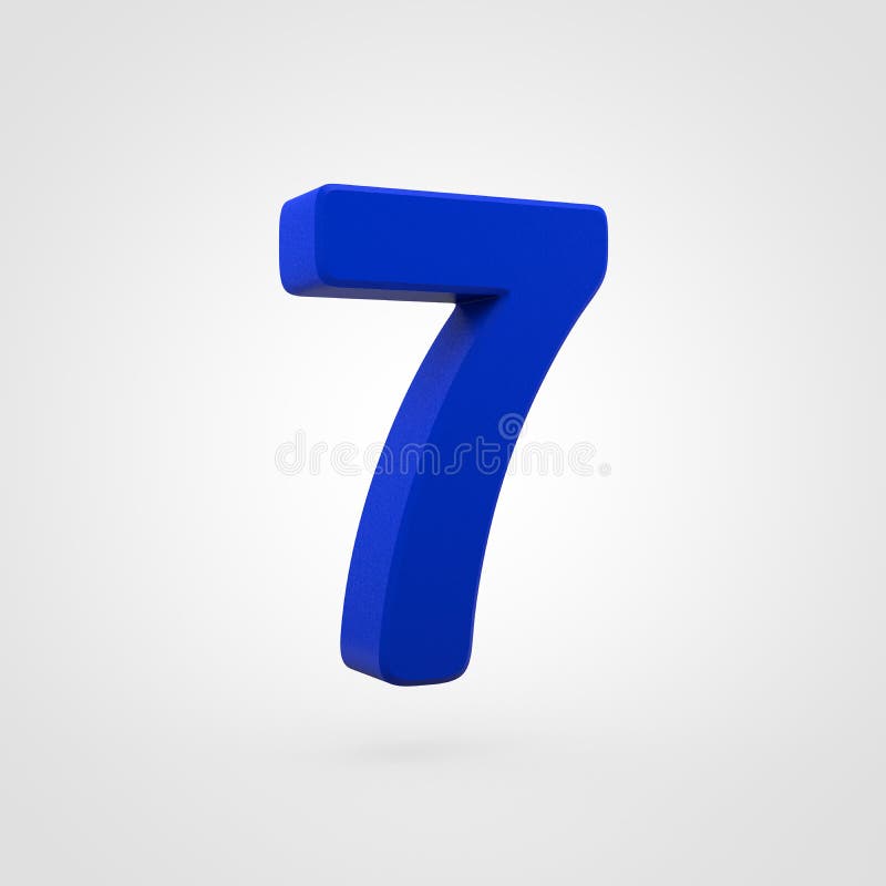 Sky Blue 3d Number 2. Metal Font with Glossy Reflections and Shadow ...