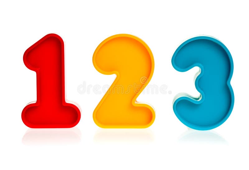 Plastic numbers 123 stock photo. Image of block, logic - 11904974