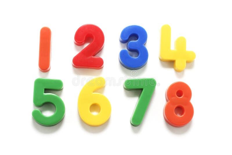 Coloured numbers stock image. Image of coloured, objects - 61316463