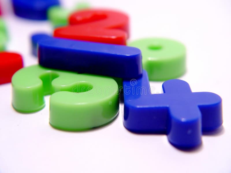 Plastic Numbers stock image. Image of backgrounds, white - 89065