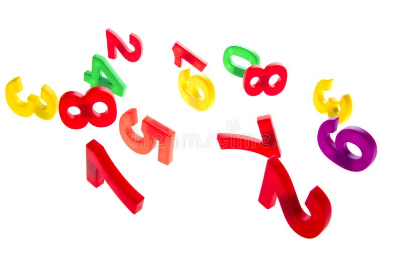 Plastic Numbers and Letters Close Up Stock Image - Image of teacher ...