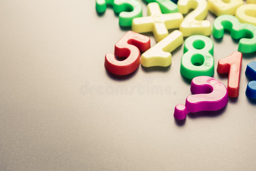 Plastic numbers stock photo. Image of question, examination - 72393542