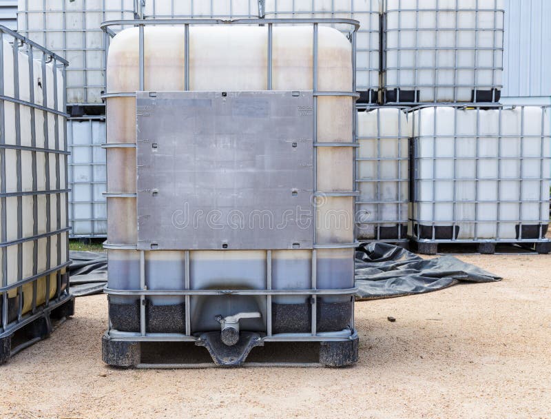 Bulk liquid container stock photo. Image of pollution - 36730354