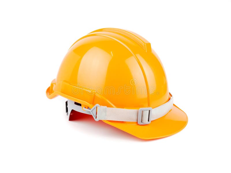 Plastic Orange Safety Helmet or Construction Hard Hat Concept Safety ...