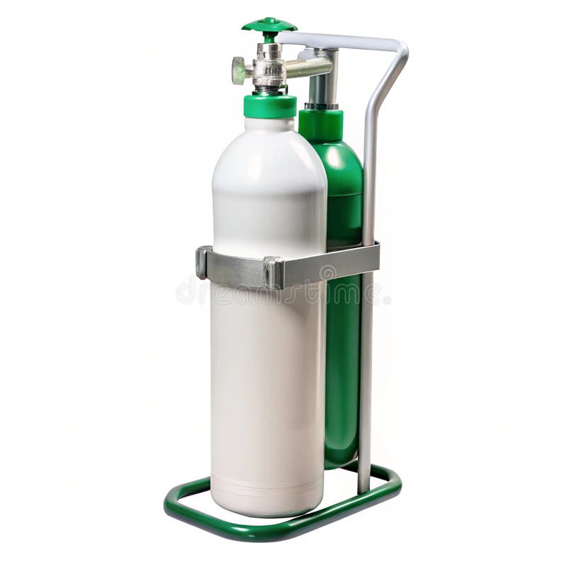 Plastic Oxygen Tank Holder for Easy Mounting Stock Illustration ...