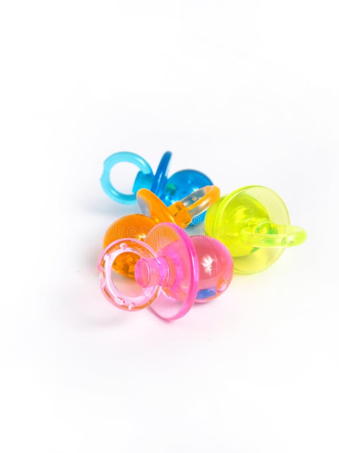 Plastic pacifiers stock image. Image of babies, dummies - 4660597