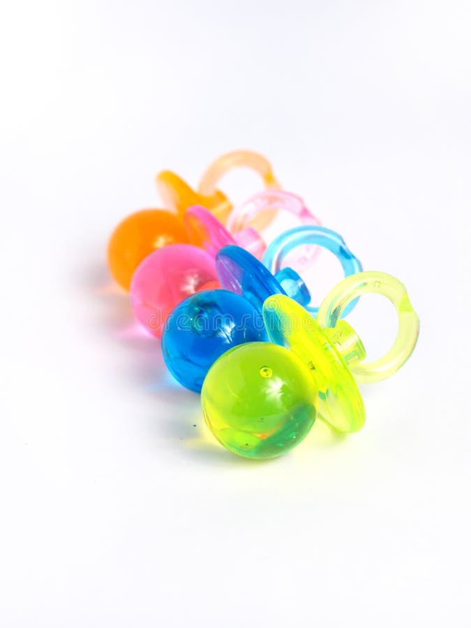 Plastic pacifiers stock image. Image of sarragua, christian - 4666507