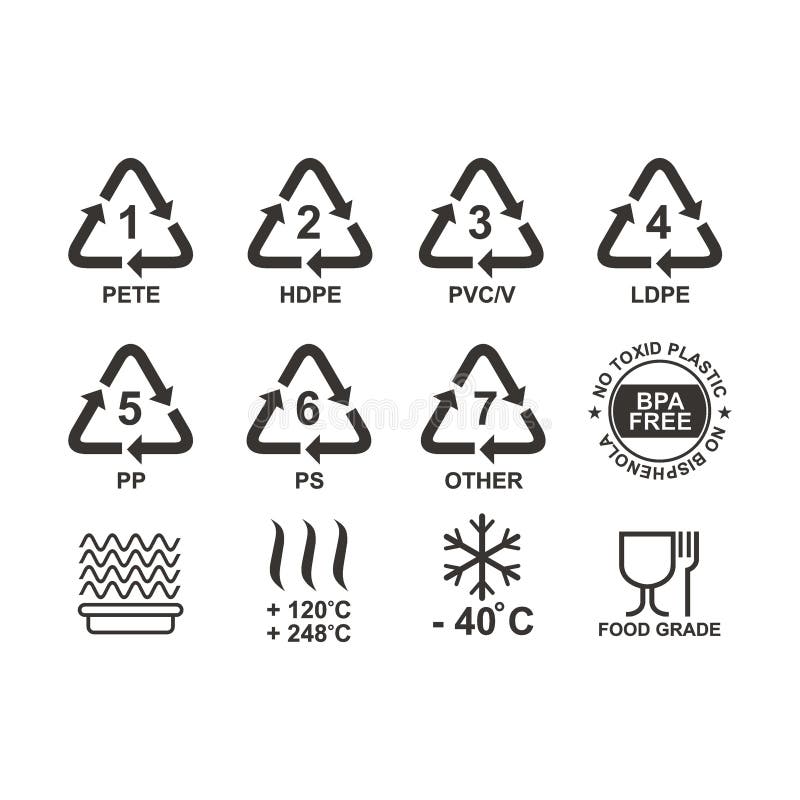 Plastic pack symbol stock vector. Illustration of collections - 216700715