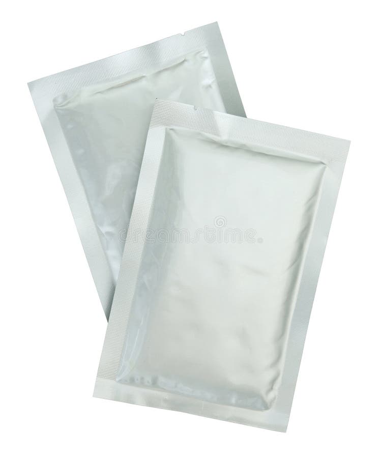 Plastic Package Bag Isolated Stock Photo - Image of health, chrome ...