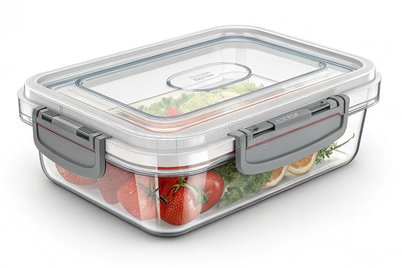 Plastic Packaging Container with Tamper-proof Locking Stock ...