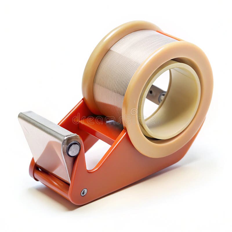 Plastic Packing Tape Dispenser with Built in Cutter Stock Illustration ...