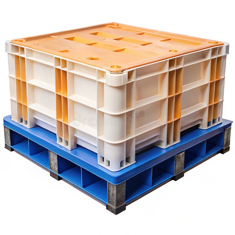 Plastic Pallet Protector with Weatherproof Coating Stock Illustration ...