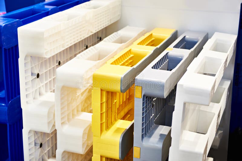 Production of Pallets in the Interior Stock Image - Image of structure ...