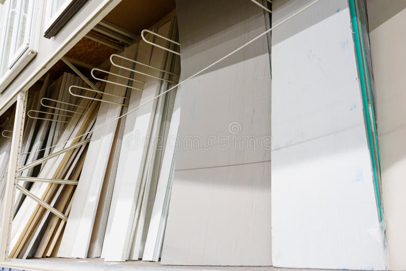 Window Sills and Tides for Windows on the Rack in the Hardware Store ...