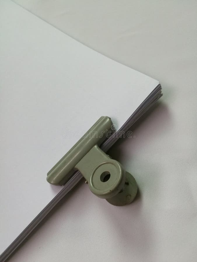 Plastic paper clip stock image. Image of white, post - 100428827