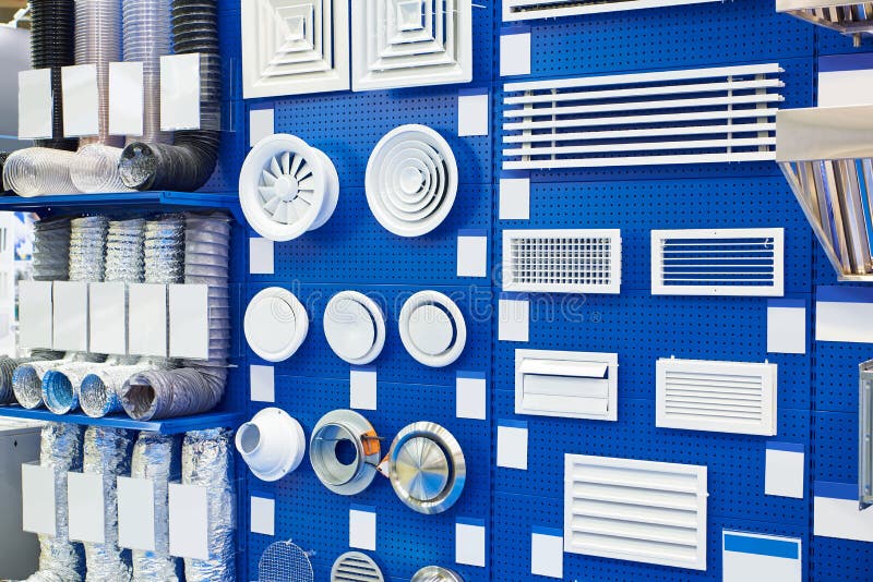 Plastic Part Air Ventilation Systems Stock Photo - Image of metal ...