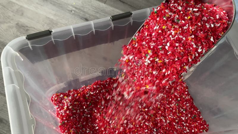 Plastic particles stock footage. Video of caucasian - 314959708