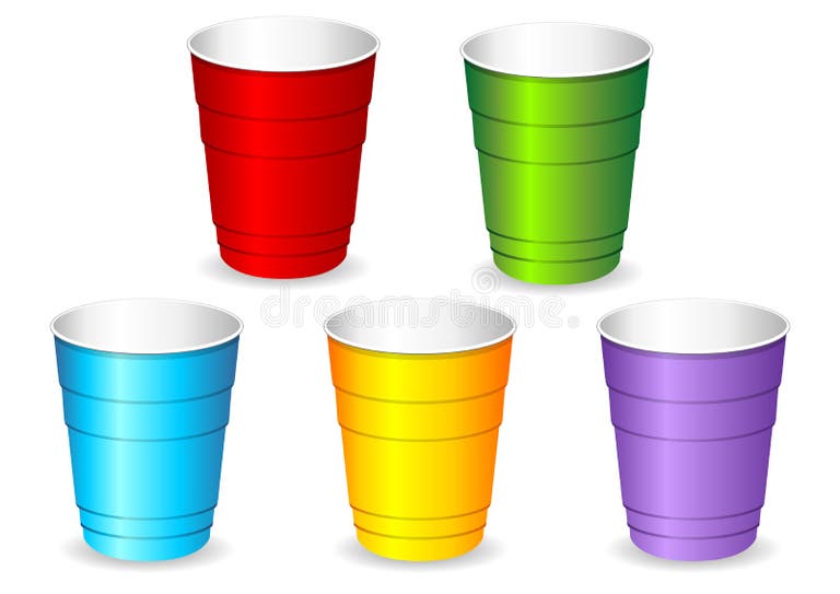 Disposable Plastic Cup Set Stock Illustrations – 7,446 Disposable ...