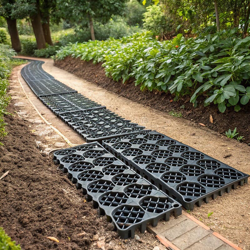 Plastic Pathway Grid for Gravel and Soil Stabilization Stock ...