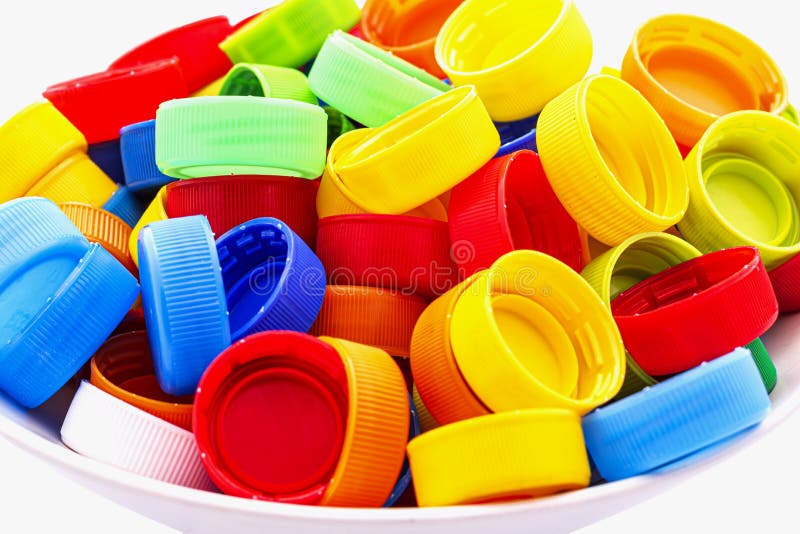 Plastic Pet Caps Texture As Nice Color Background Stock Image - Image ...