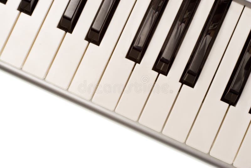 Plastic piano keyboard stock image. Image of midi, musical - 5107597