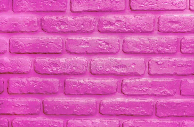 Plastic Pink Bricks Background. Modern Trendy Texture Stock Image ...