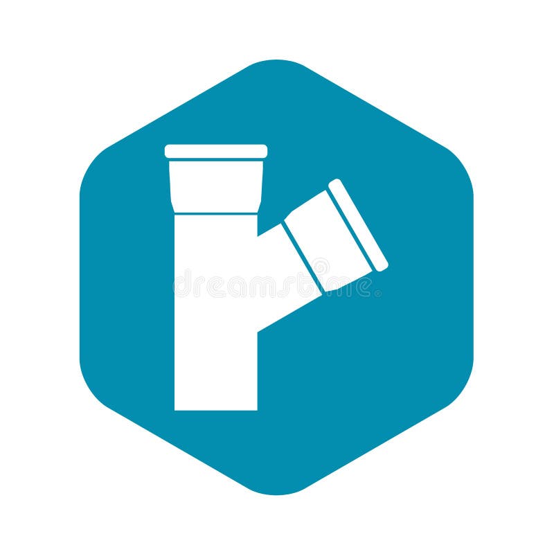 Plastic Pipe Connection Icon, Simple Style Stock Vector - Illustration ...