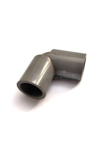 Plastic Pipe Elements. they are Designed To Connect Pipes Stock Photo ...